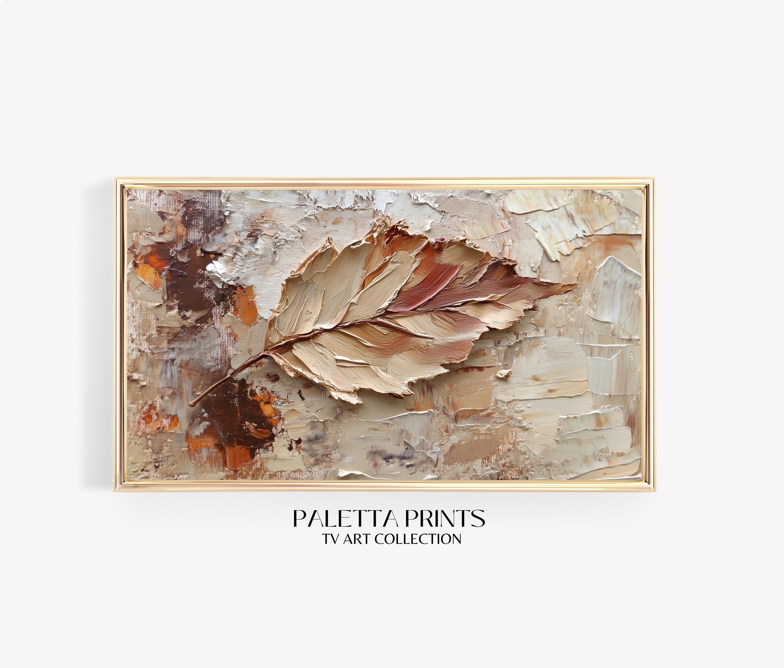 Frame TV Textured Autumn Leaf Art | Digital Art for Samsung Frame Tvs ...