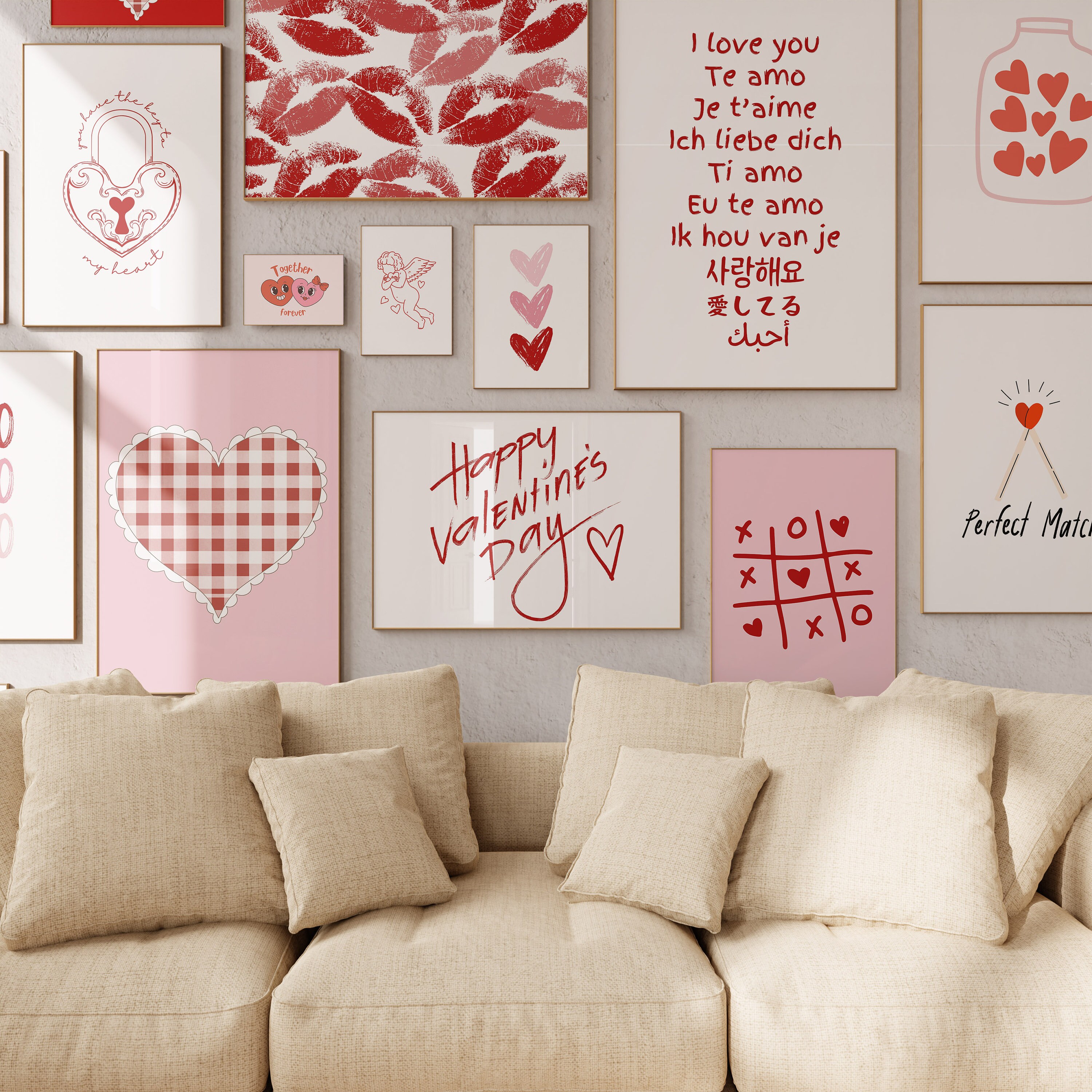 Valentines Day Decor Printables | Set of 22 Valentine Prints | Gallery ...