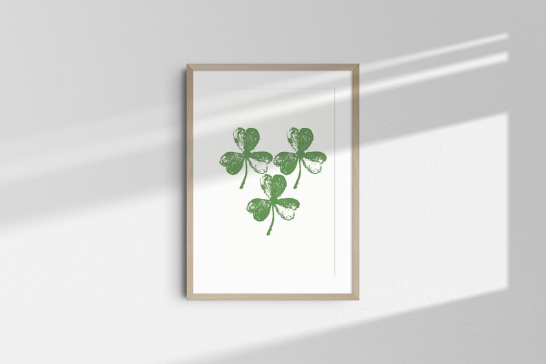 Shamrocks Print St.patricks Day Decor St Patrick's Day Printables St ...