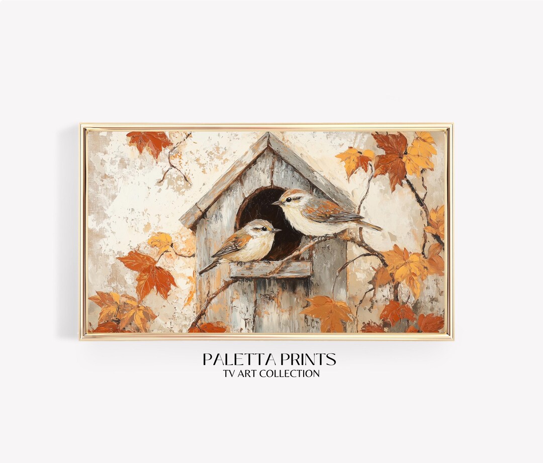Frame TV Birdhouse Art | Rustic TV Art | Digital Art for Samsung Frame ...