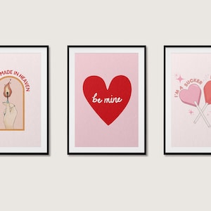 Valentines Day Decor Printables | Set of 22 Valentine Prints | Gallery ...