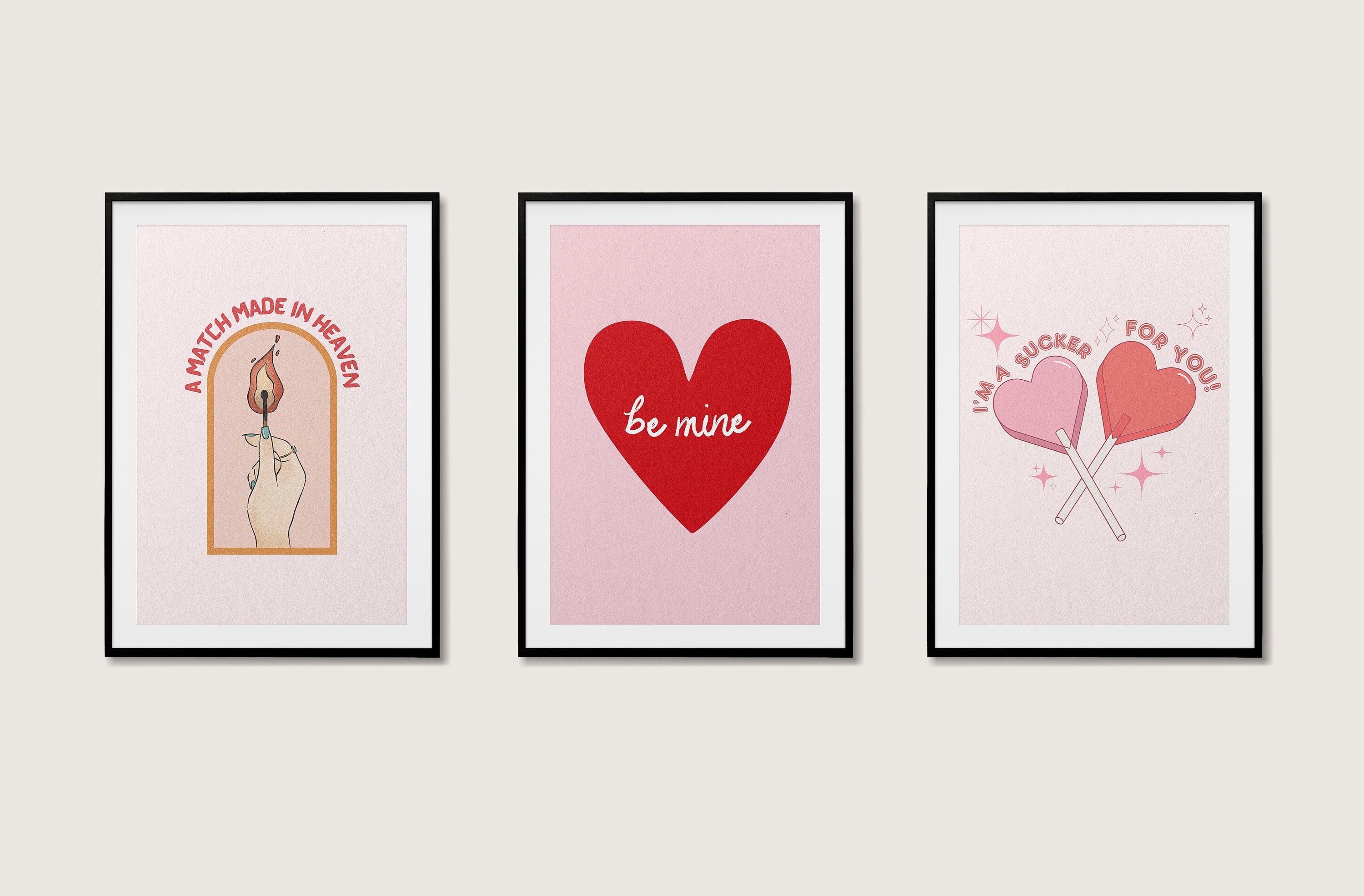 Valentines Day Decor Printables | Set of 22 Valentine Prints | Gallery ...