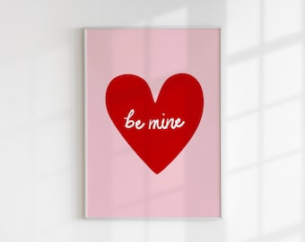 Valentines Printable Wall Decor - Etsy
