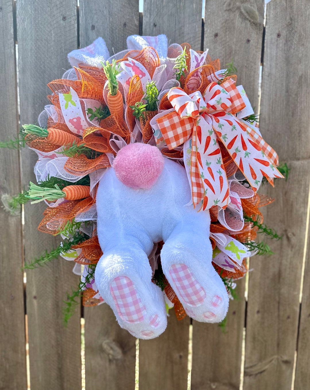 Cute Bunny Butt Wreath, Easter Bunny Wreath, Spring Wreath, Bunny Decor ...