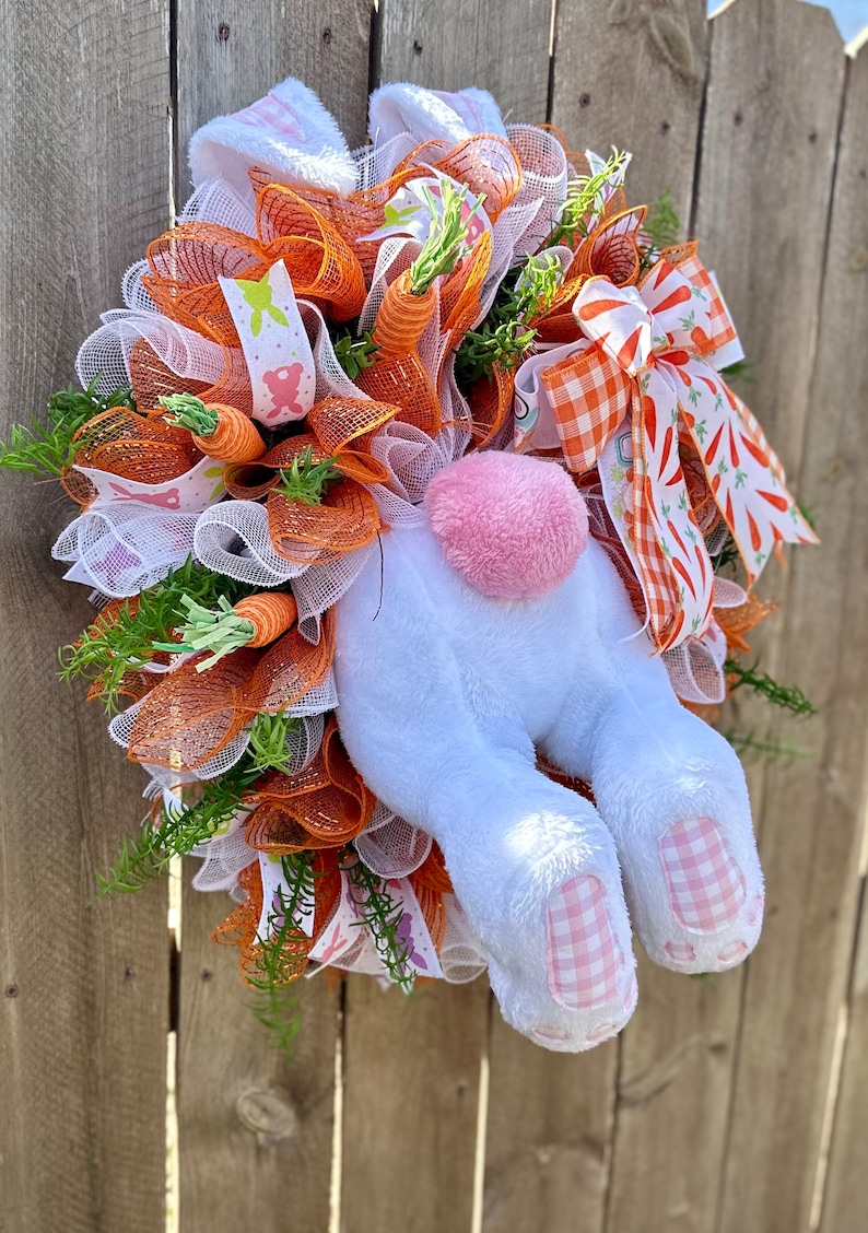 Cute Bunny Butt Wreath, Easter Bunny Wreath, Spring Wreath, Bunny Decor ...