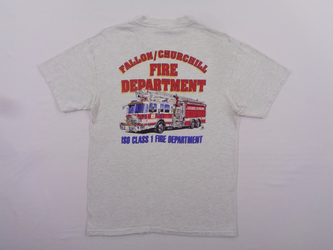 Fire Department Shirt Vintage Hanes Fire Department T Shirt Size M - Etsy
