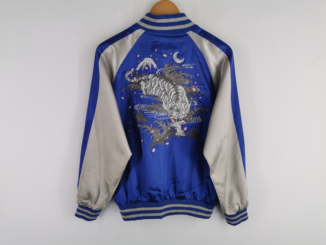 Sukajan Tiger Jacket Vintage Sukajan Tiger Embroidery Jacket Size L - Etsy