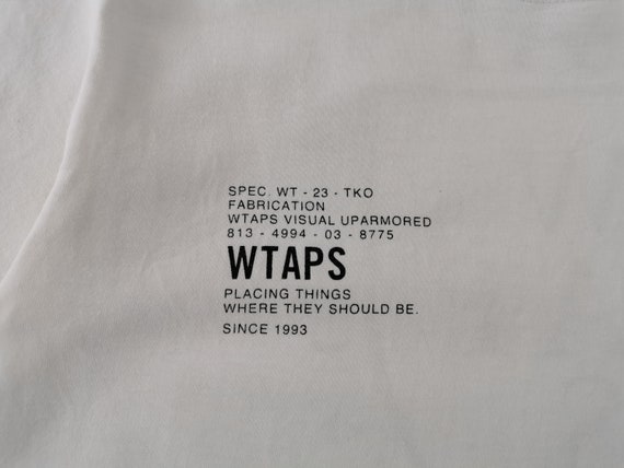 Wtaps Shirt Vintage 90s Wtaps T Shirt Size S - Gem