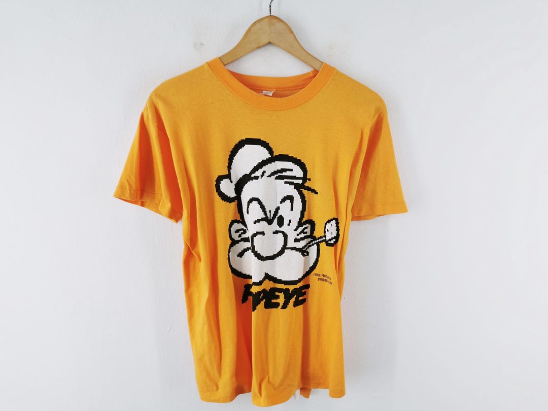 Popeye Shirt Vintage Popeye King Features Syndicate T Shirt Size M - Etsy