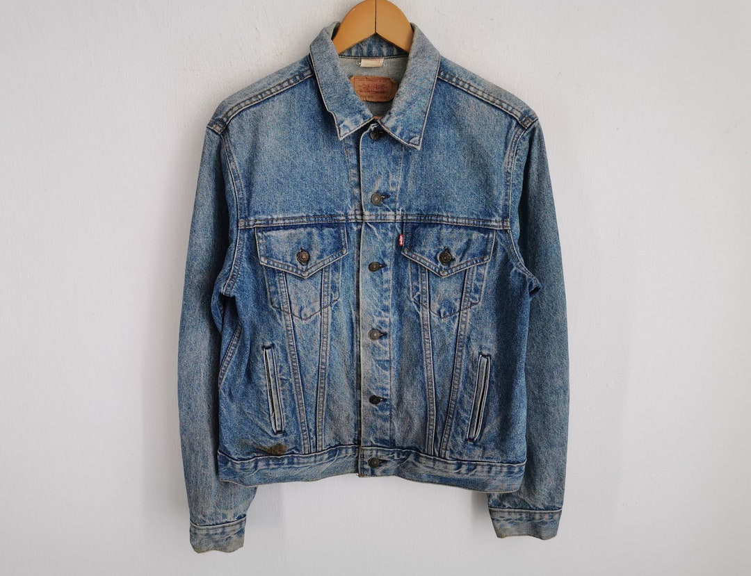 Levis Distressed Jacket Vintage 90s Levis Lot 506 Denim Jacket Made in ...