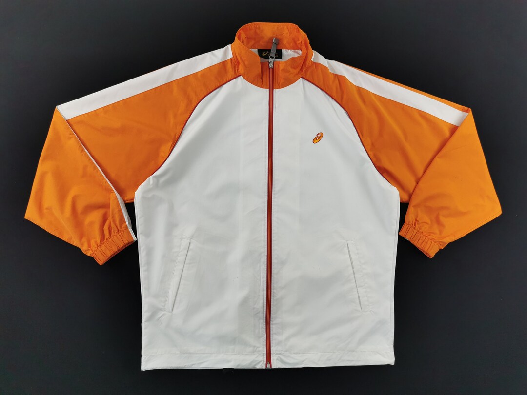 Asics Jacket Vintage Size Jaspo S Asics Color Block Windbreaker Jacket ...
