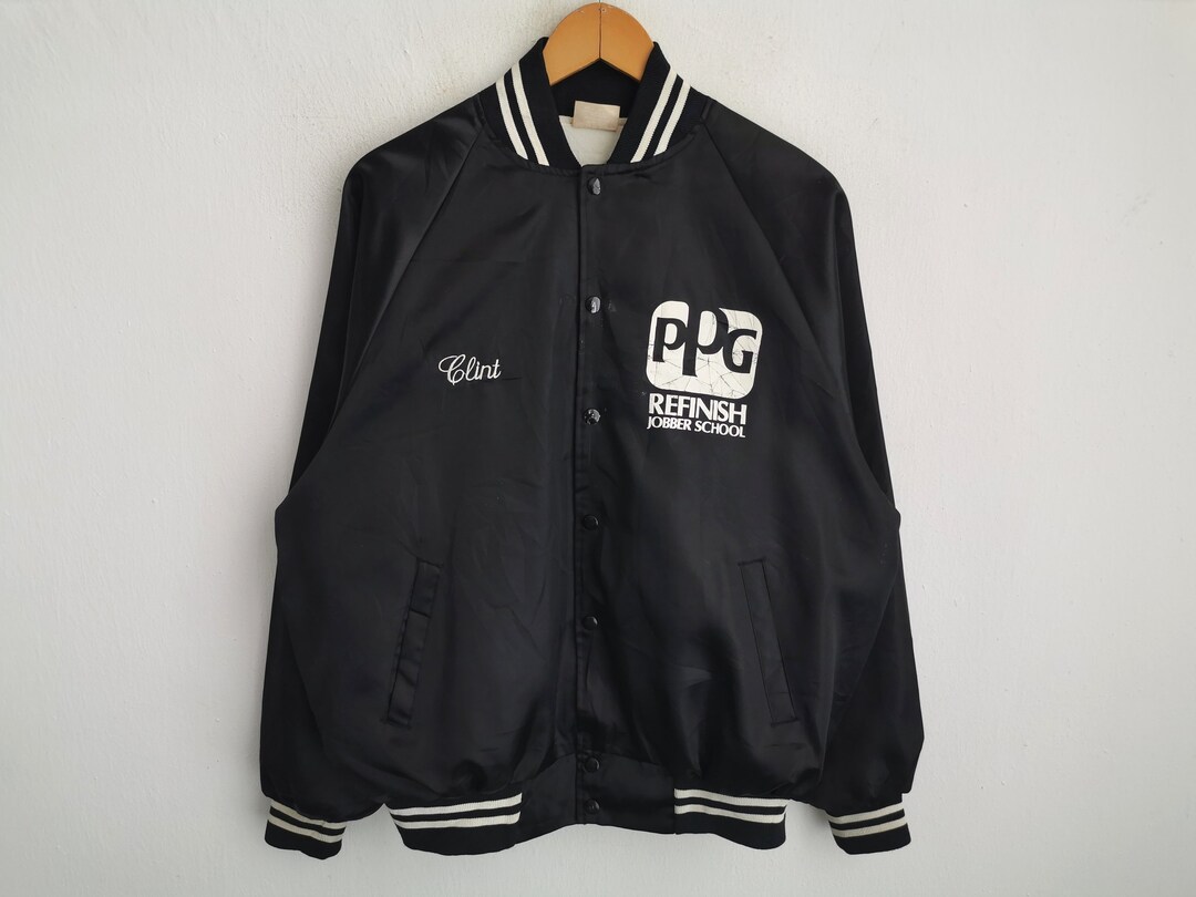 PPG Jacket Vintage 90s PPG Industries Made in USA Bomber Jacket Size Xl ...