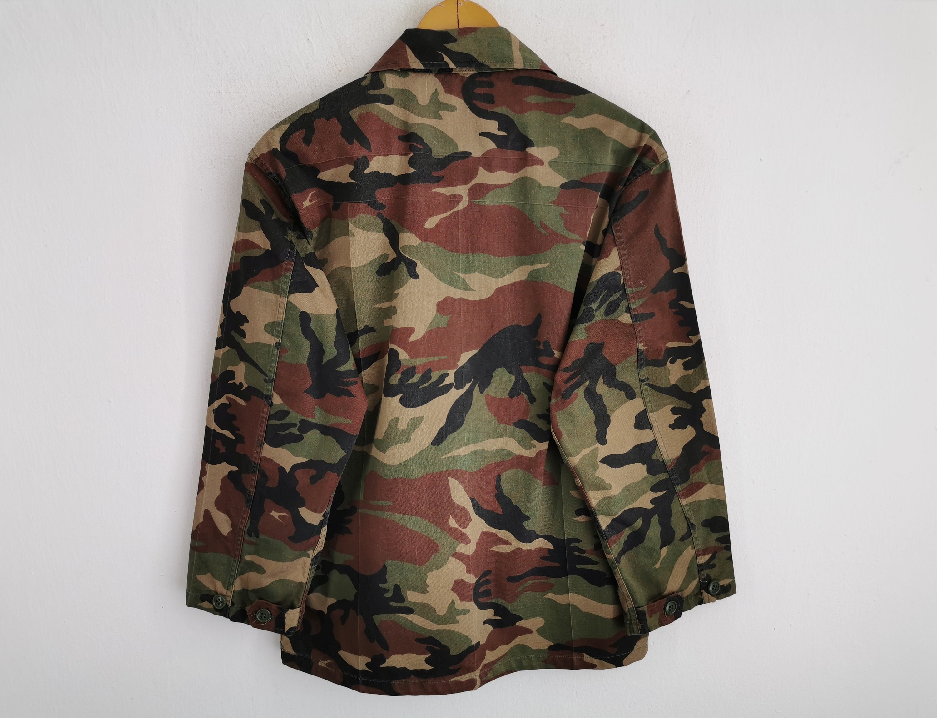 Army Distressed Jacket Vintage 80s Korea Army Camo Military - Etsy