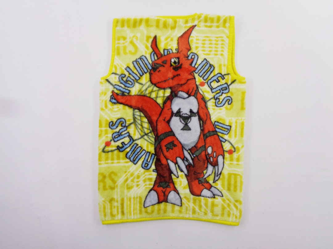 Digimon Jacket Digimon Tamers Sleeveless Vest Jacket Size S/M - Etsy