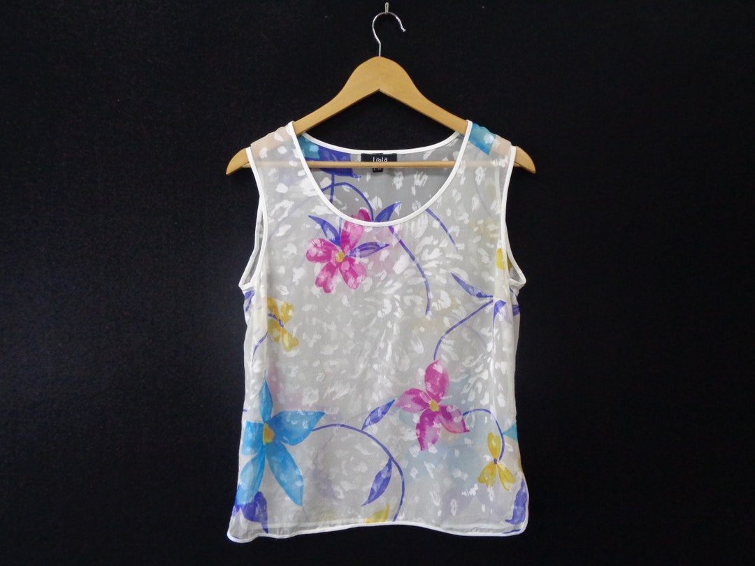 Liola Shirt Liola Made in Italy Sleeveless Shirt Size 46 - Etsy