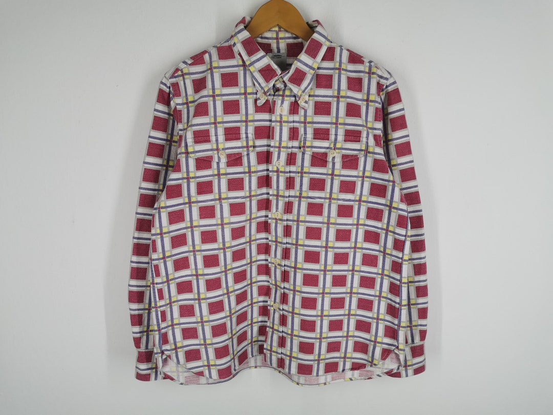 Visvim Shirt Vintage Visvim Checkered Flannel Button up Shirt Made in Japan Size M - Etsy