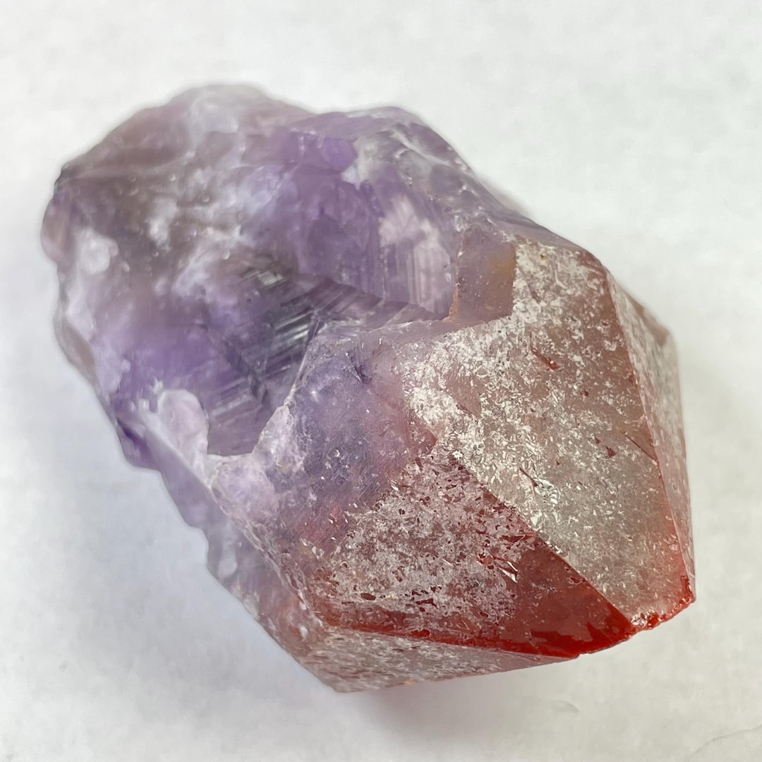 Chevron Amethyst With Hematite Cap, Brazil - Etsy