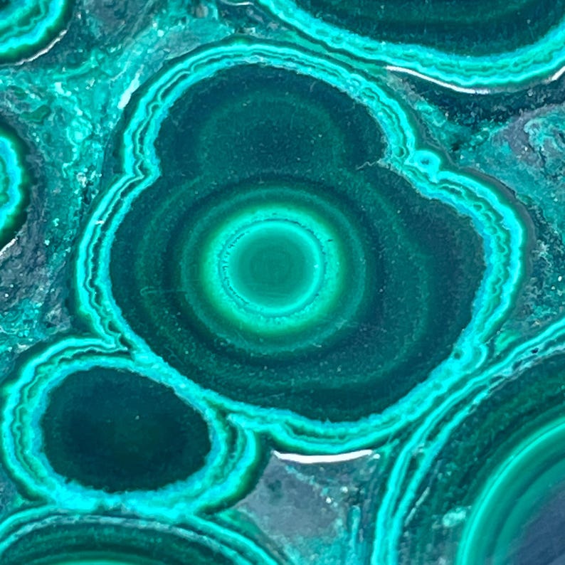 Large Malachite With Chrysocola, Congo, Africa, Polished Mineral ...