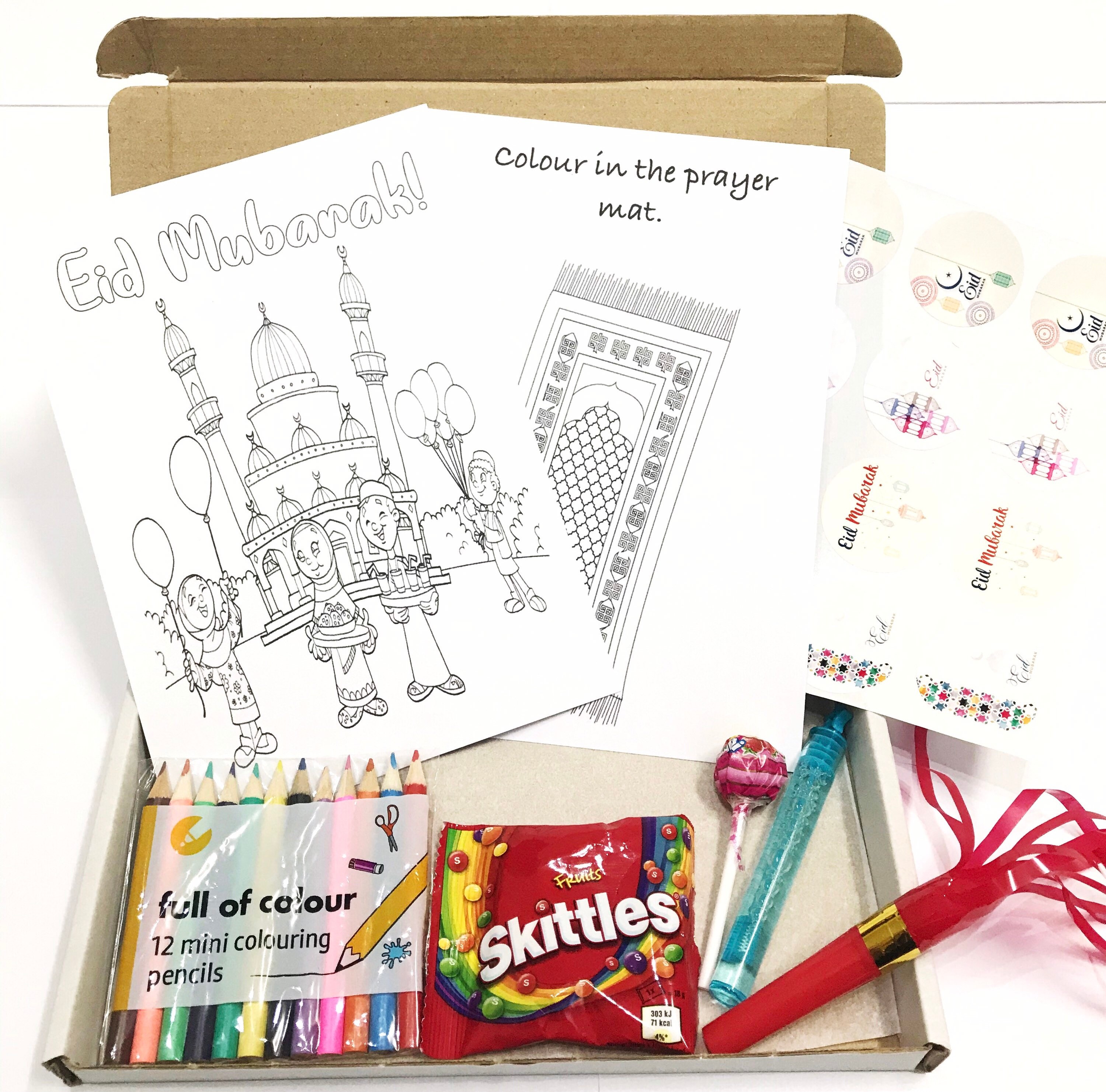 Eid Colour in Activity Colouring Eid Mubarak Gift for Kids Crafts Box ...
