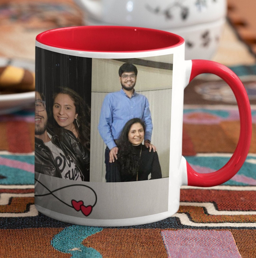 Personalized Red Inner and Handle Color 11oz Ceramic Coffee - Etsy