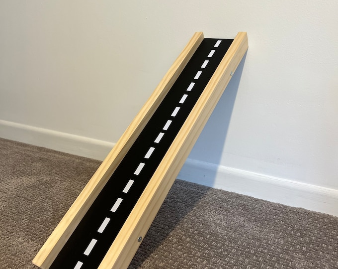 Superspeedway Wood Race Car Ramp wide Montessori Toy Ramp Wood Toys ...