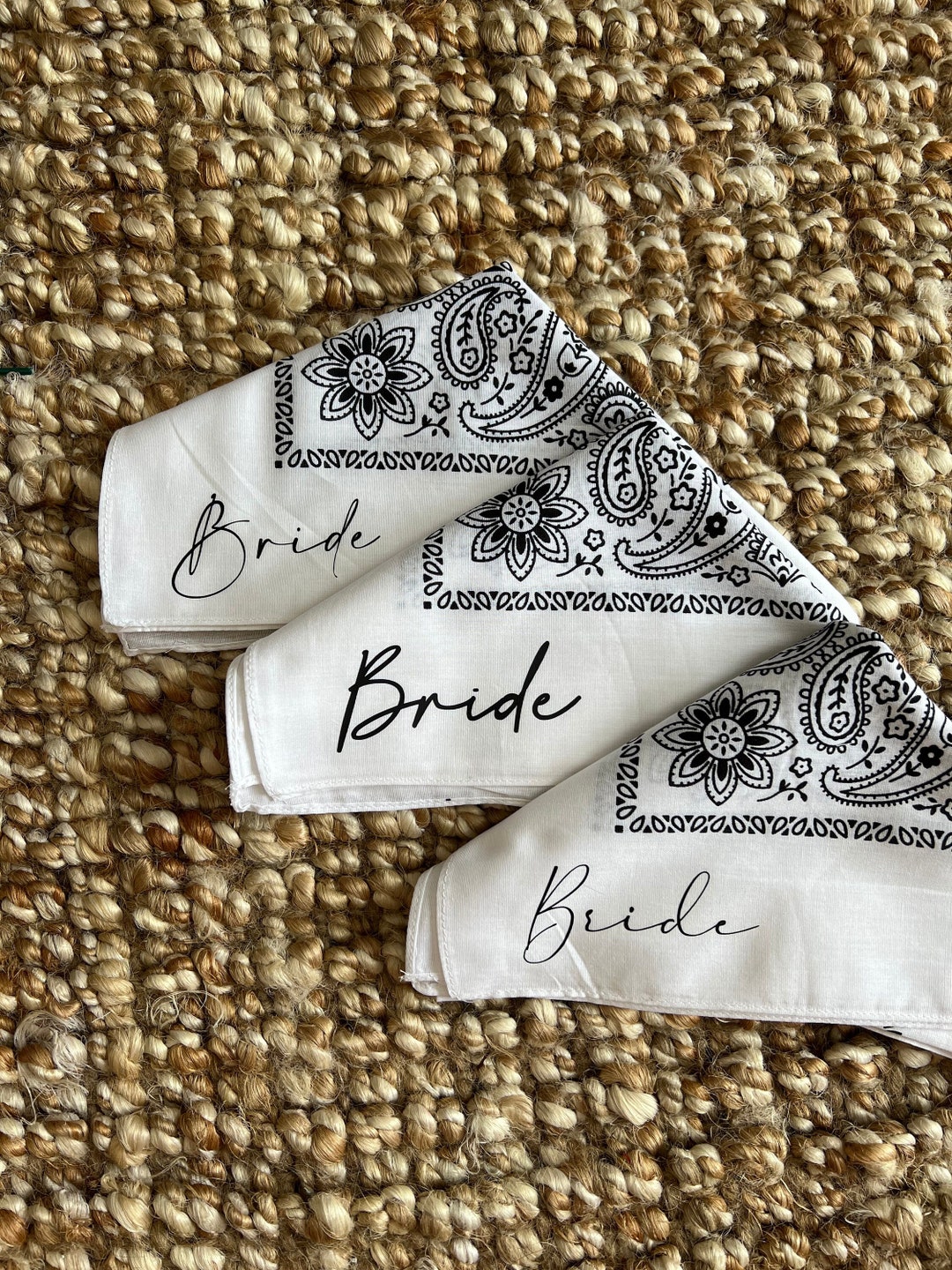 Bride Bandana: Modern Bachelorette Party Bridal Shower Gift - Etsy