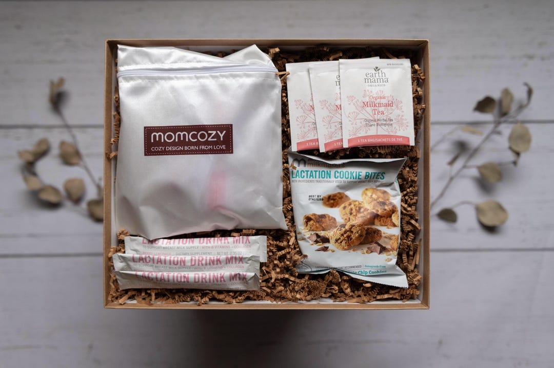 Breastfeeding Mom Gift Box: Lactation Cookie Bites, Tea & More - Etsy