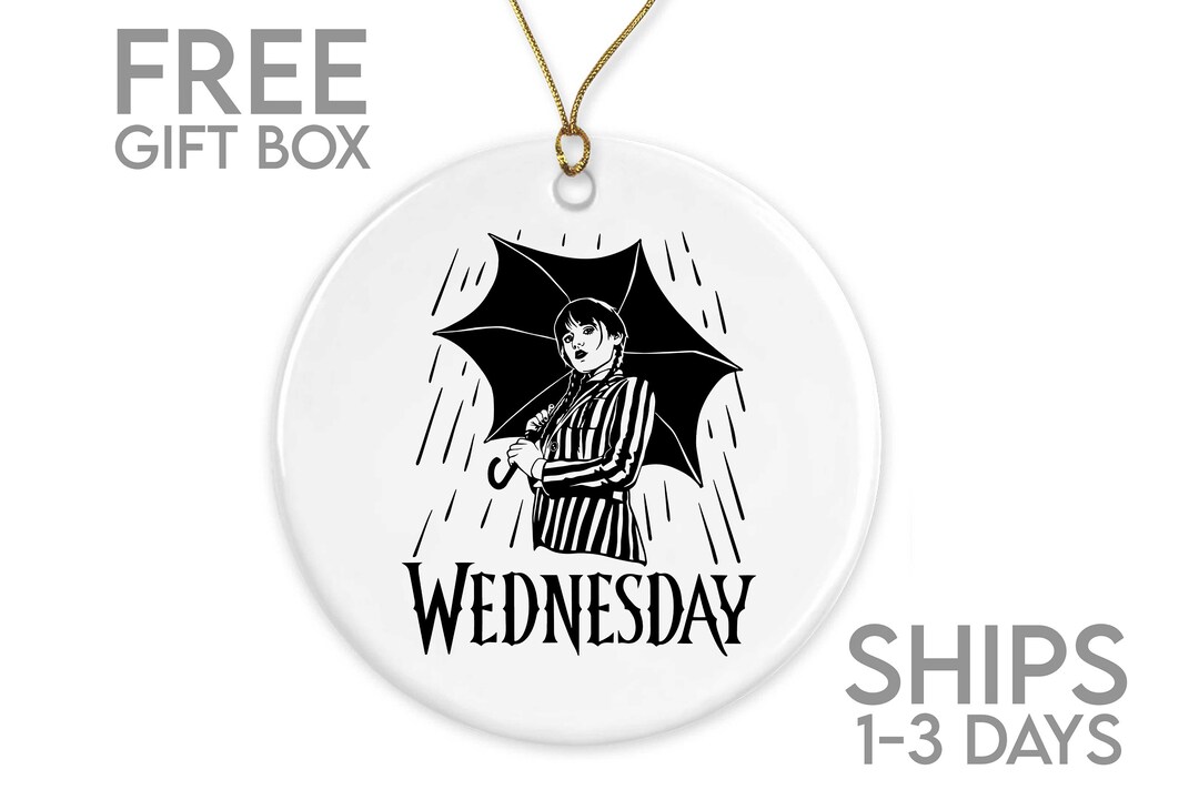 Wednesday Netflix Ceramic Ornament Ornament Wednesday Addams - Etsy