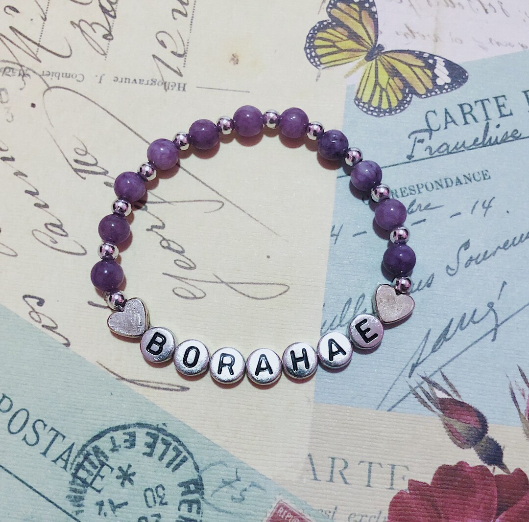 Borahae BTS Bracelet - Etsy