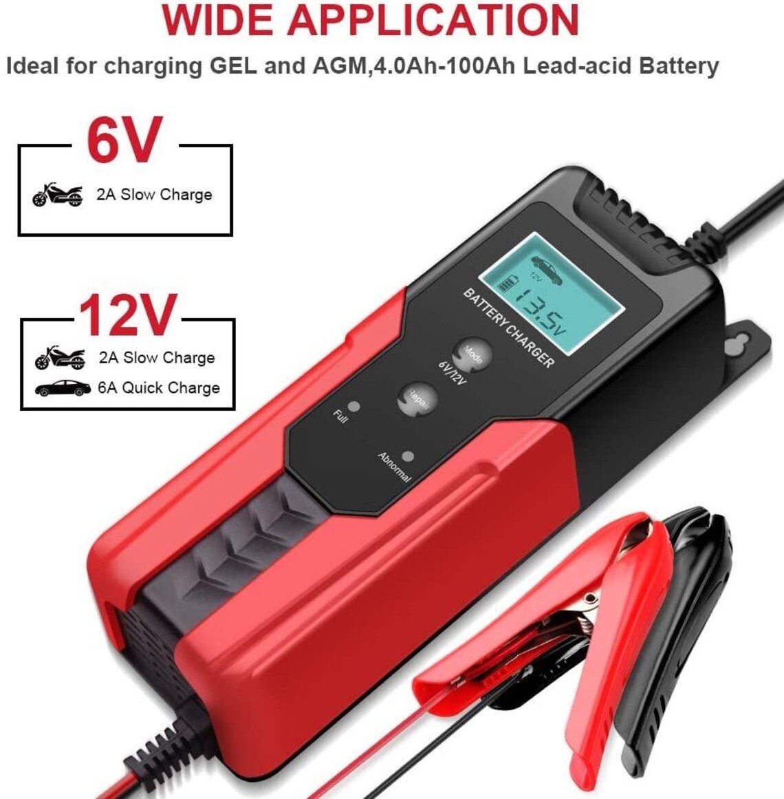 12V 6 Amp Rapid Battery Charger/Maintainer Fully Automatic | Etsy