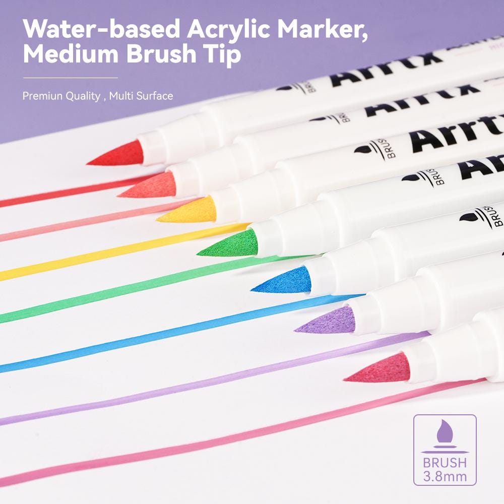 Arrtx Acrylic Marker Set of 30A - Etsy