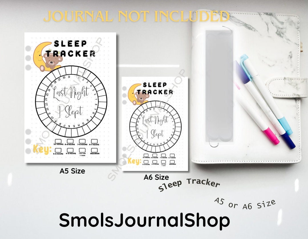Sleep Tracker Journal Spreads | Hours Slept Tracker | Insomnia Tracker ...