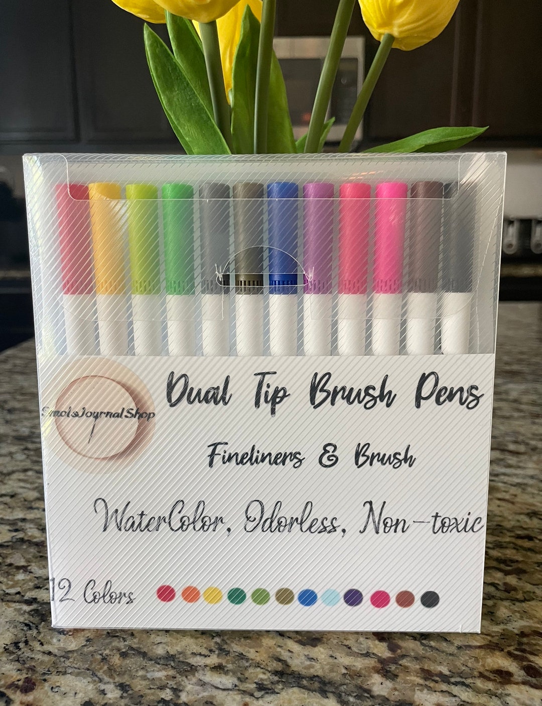 Dual Tip Double Ended Brush Pens - Etsy
