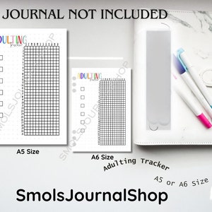 Adulting Tracker Journal Spread | Pre Made Journal Page - Etsy