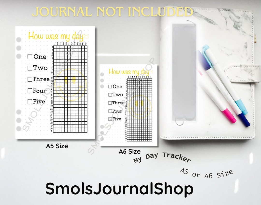 How Was My Day Journal Spread | Pre Made Journal Page - Etsy