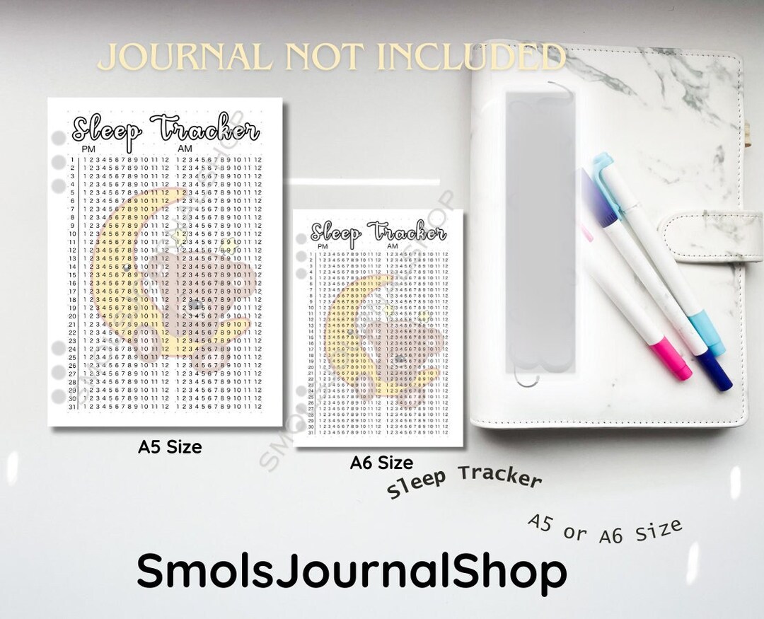 Sleep Tracker Journal Spreads | Hours Slept Tracker | Insomnia Tracker ...