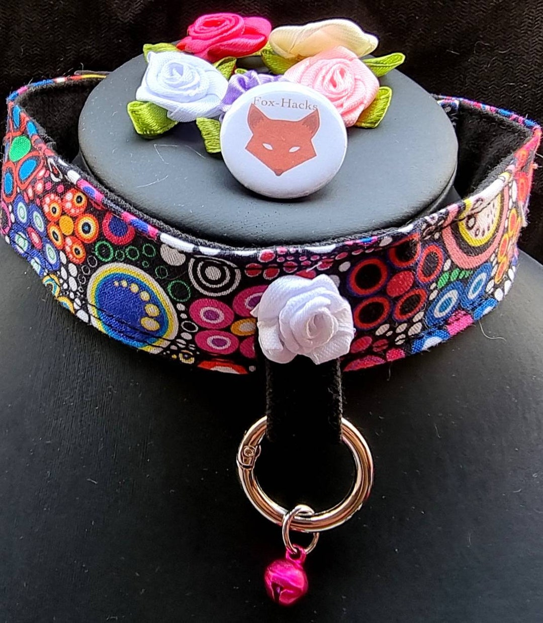 Rainbow Hippy Adult Collar - Etsy