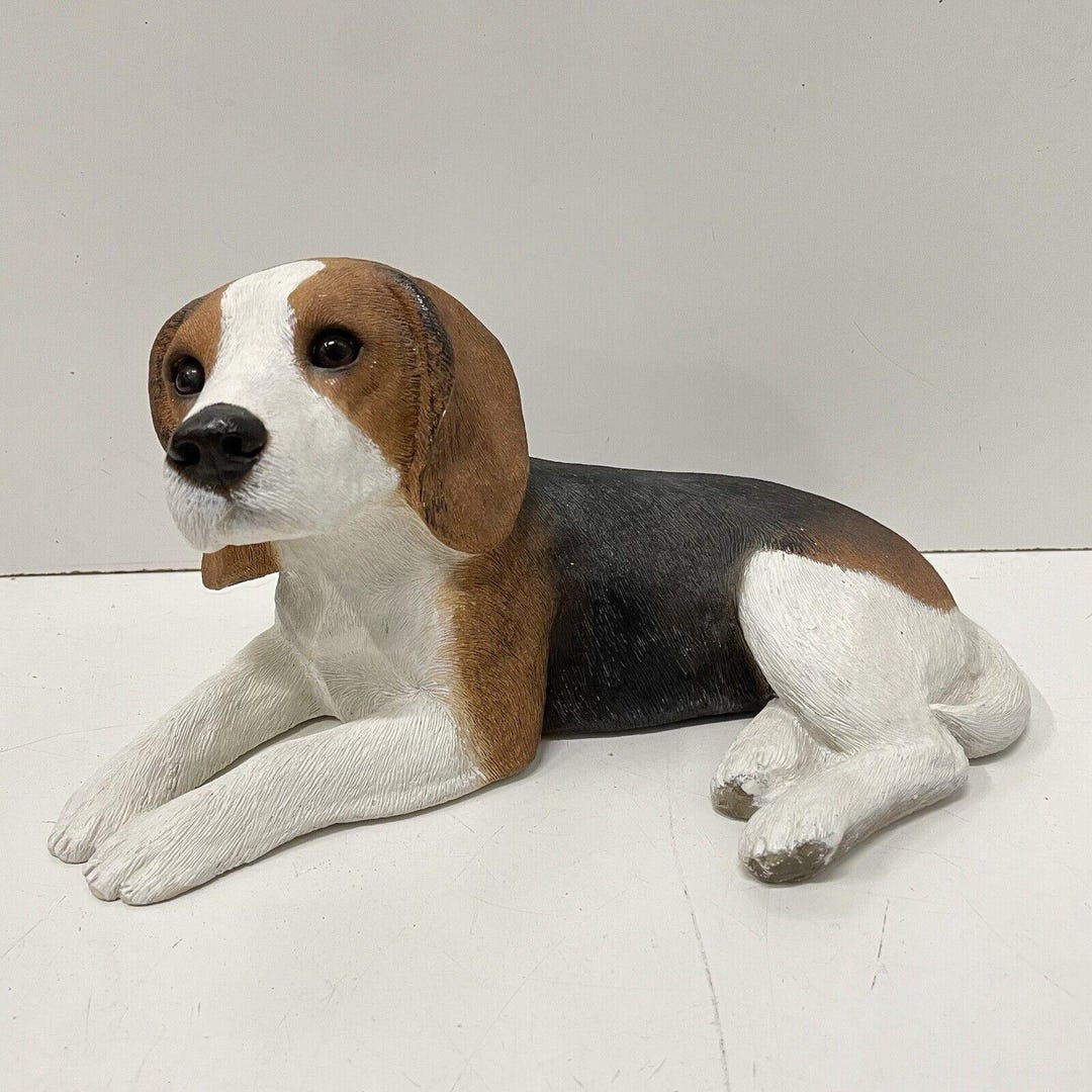 Vintage Sandicast Beagle Dog Figurine by Sandra Brue 1985 Figure 186 ...