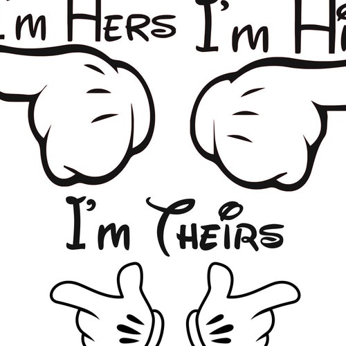 2 Images I'm His and I'm Hers SVG DXF Cut Files - Etsy