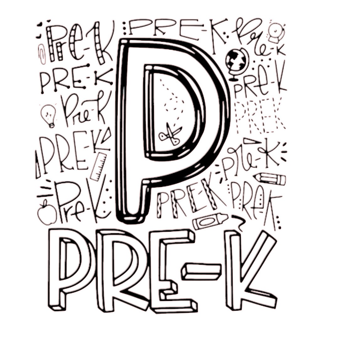 Pre-k Word Collage SVG and PNG - Etsy UK
