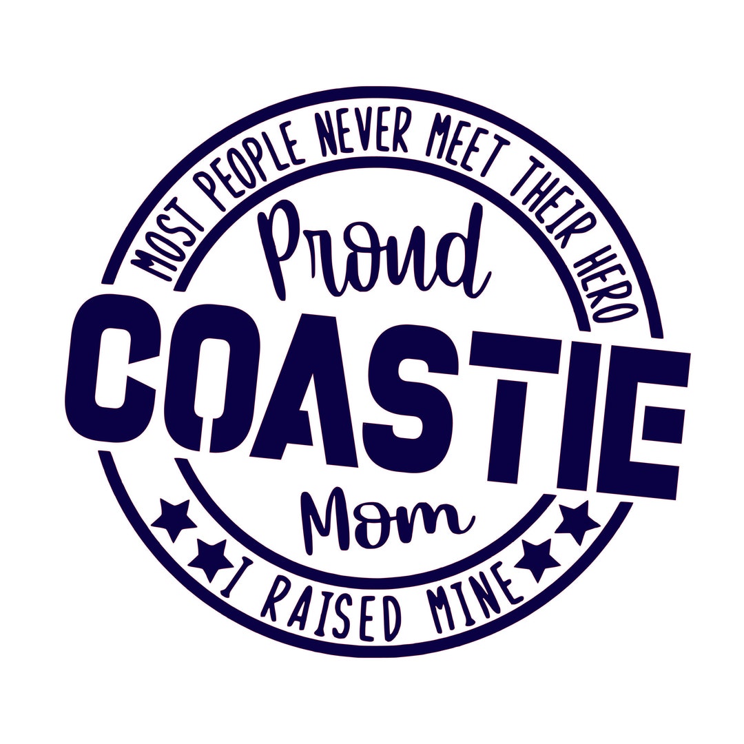 Proud Coastie Mom SVG and PNG - Etsy