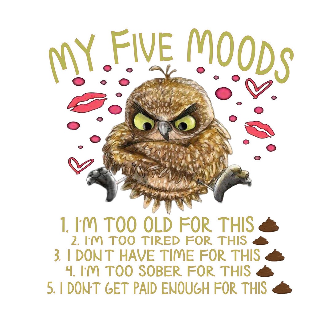 My Five Moods SVG and PNG - Etsy UK