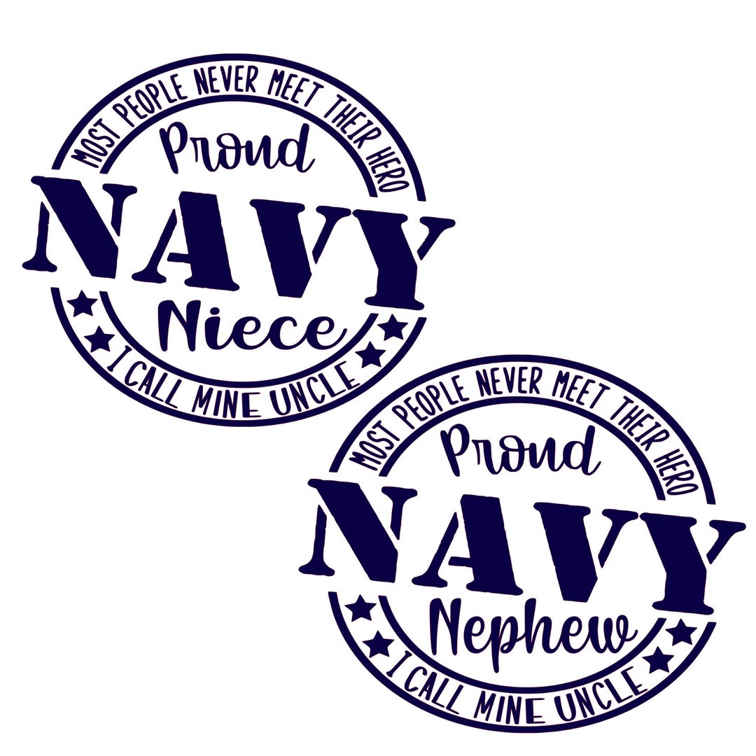 Navy Nephew/niece for Aunt/uncle SVG - Etsy