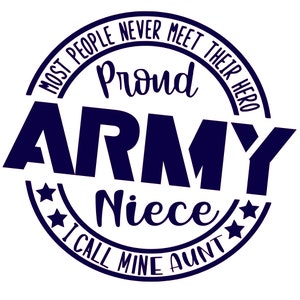 ARMY Niece/nephew SVG and PNG - Etsy