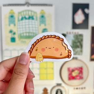 Pineapple Empanada Sticker - Vinyl Sticker, Pan, Bread, Cute Art ...