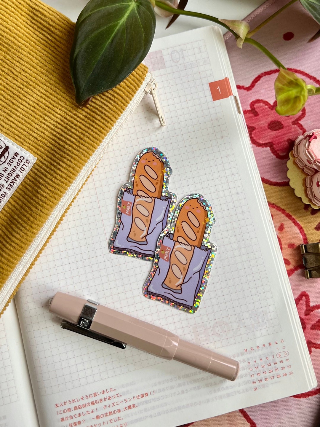 Baguette Sticker- Bread Sticker, Cute Sticker, Laptop Sticker ...