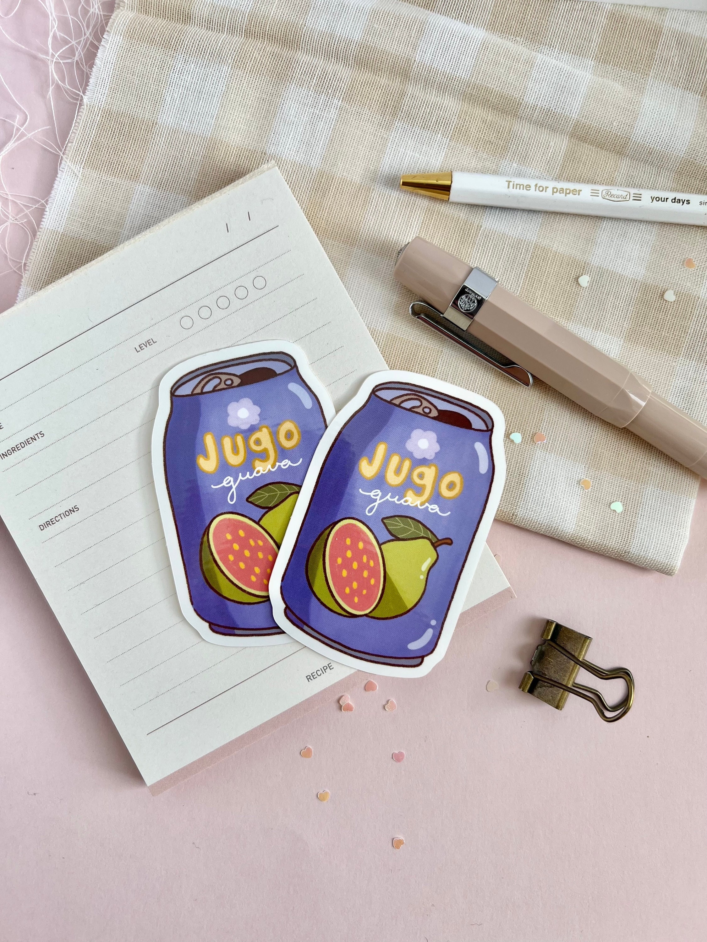 Jugo De Guave Sticker- Mexican Drink, Cute Stickers, Stationery, Food ...