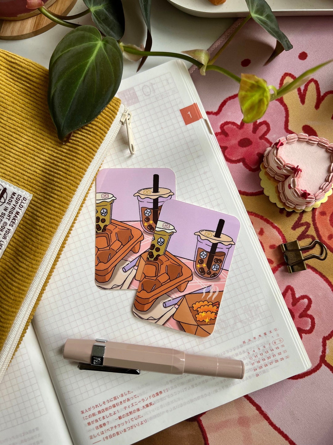 Milk Tea Sticker - Vinyl Sticker, Matcha Tea, Cute Art, Marlene Vega ...