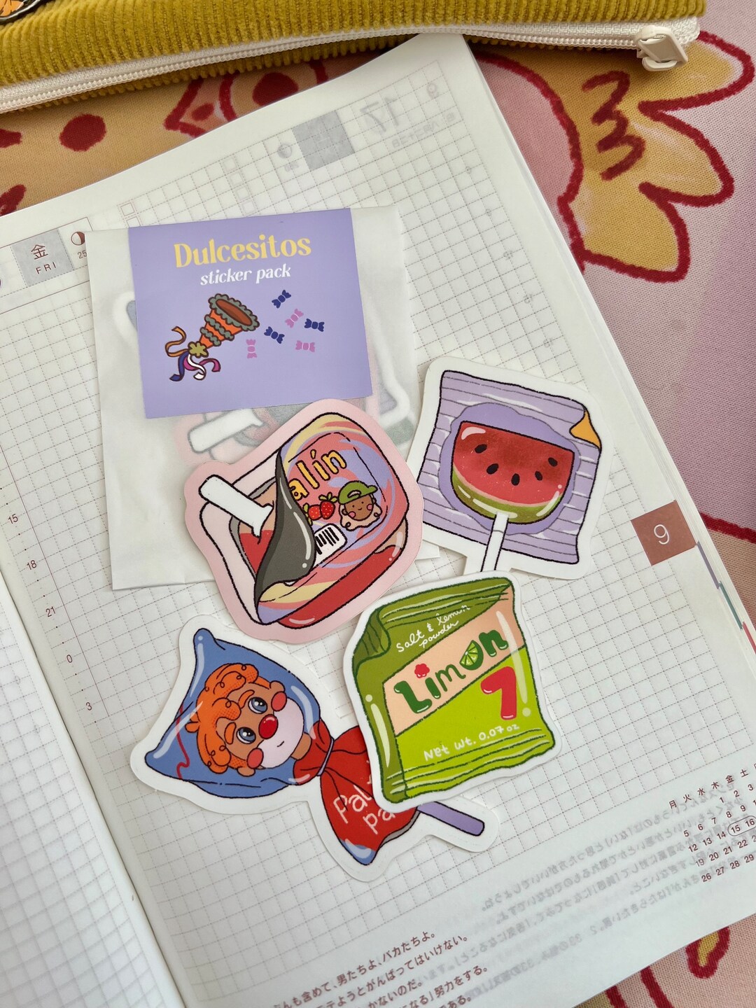 Dulcesitos Sticker Sack - Duvalin Sticker, Paleta Payaso Sticker, Limon ...