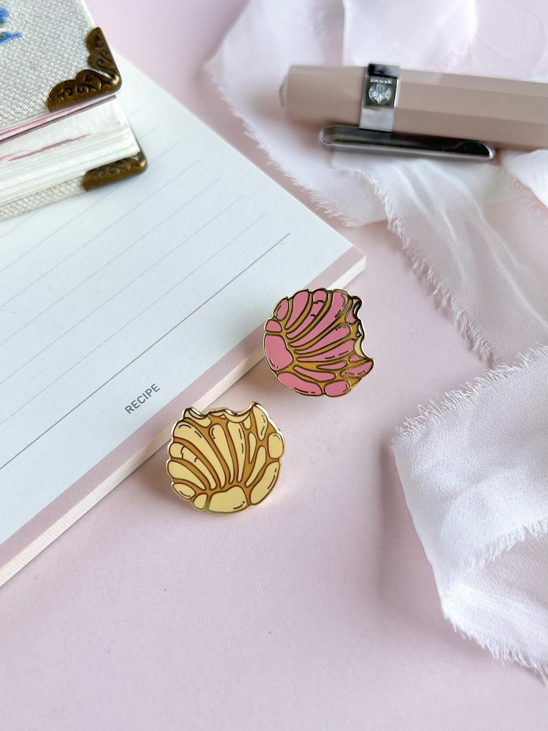 Concha Pan Dulce Enamel Pin Abuelita Chocolate Pin Mexican - Etsy